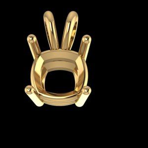 Jewelry | 2ct 3ct 3ct Cushion Rabbit Bail Pendant | Poshmark